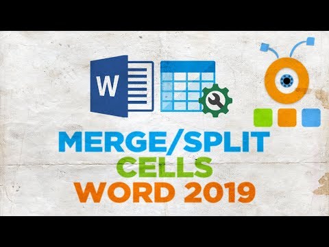 How to Merge or Split Cells in a Word Table 2019