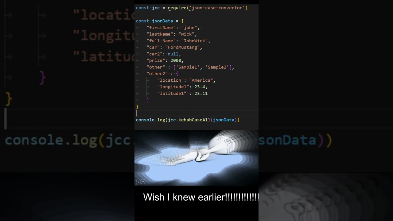 Convert Json pascal to kabab case in Javascript