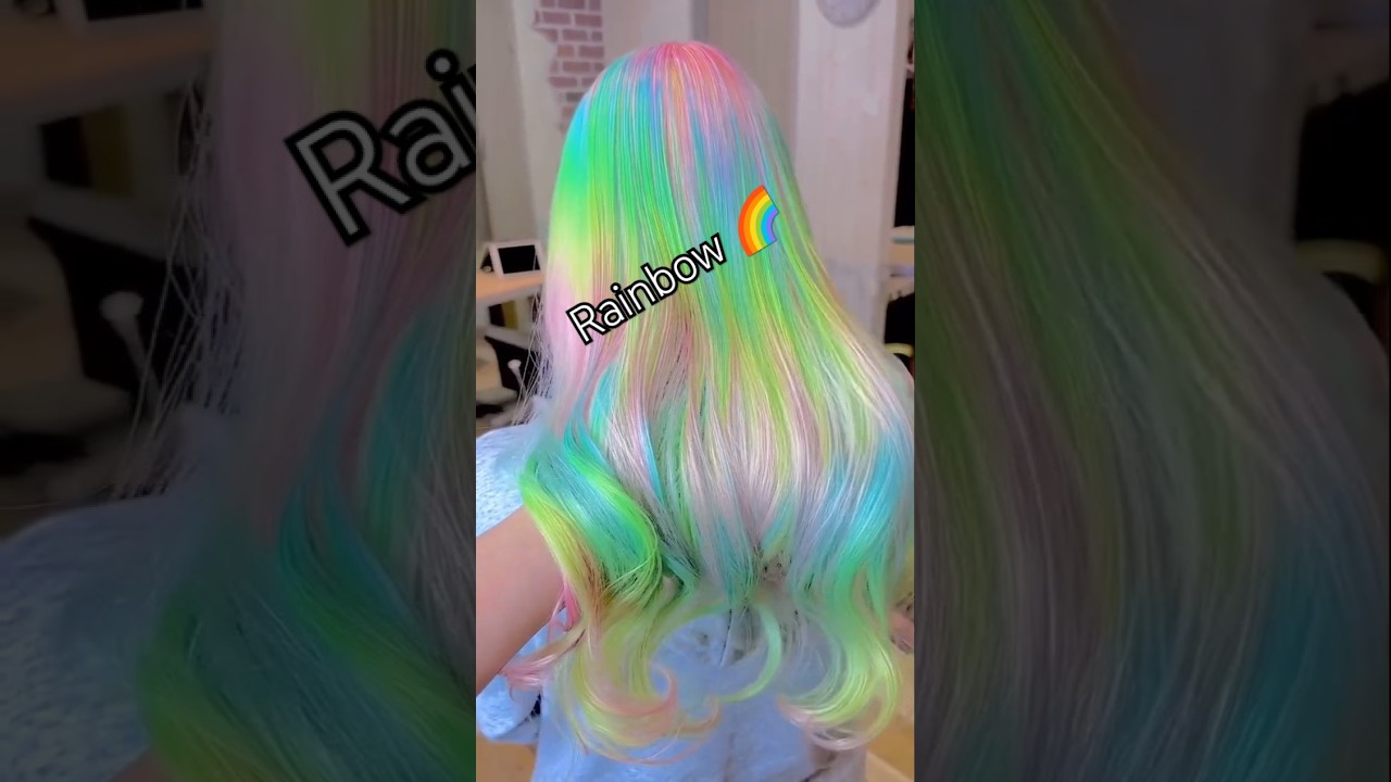 Vibrant Rainbow Hair Colors A Guide to Stunning Styles #hairtok #shorts
