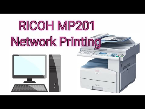 Ricoh MP 201 Network Printer Installation || Ricoh Printer Installation ||
