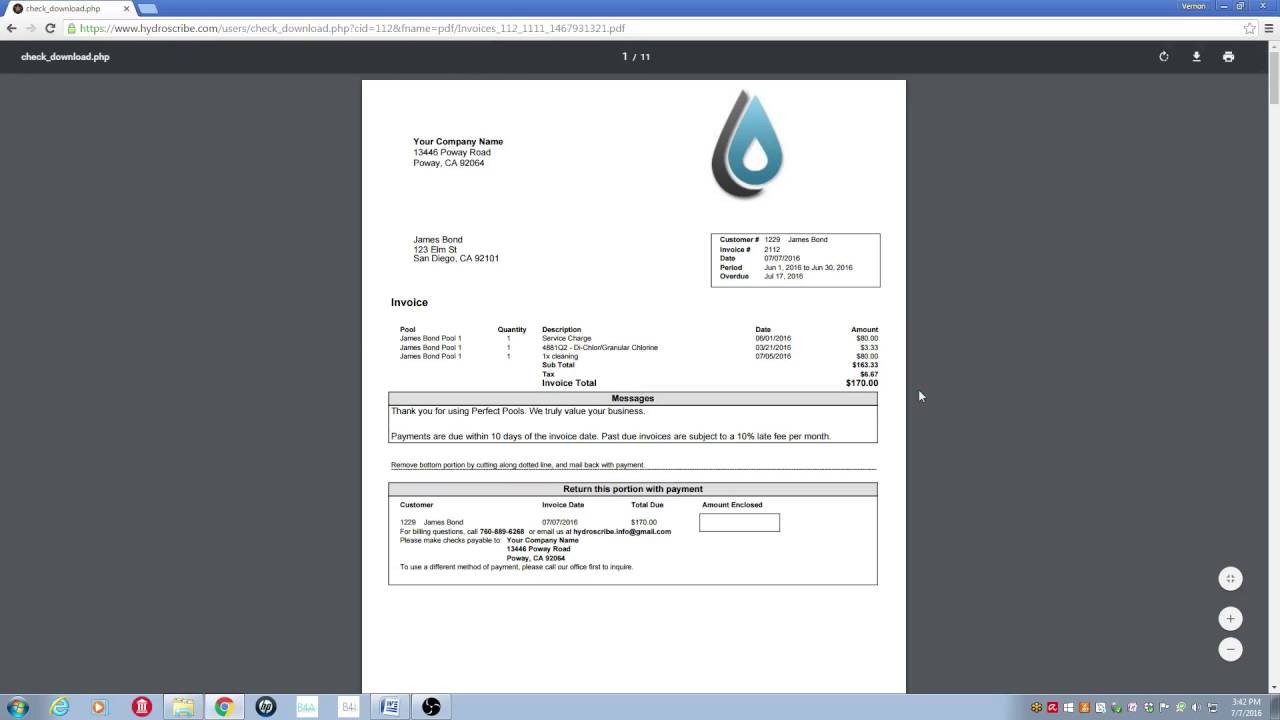print a batch of invoices