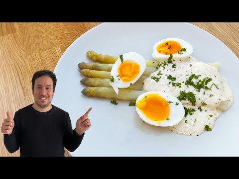 Comment préparer des asperges blanches ? Je partage la recette d'une sauce légère en accompagnement