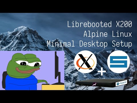 Setting up a minimal graphical environment on Alpine Linux (with the suckless triad)