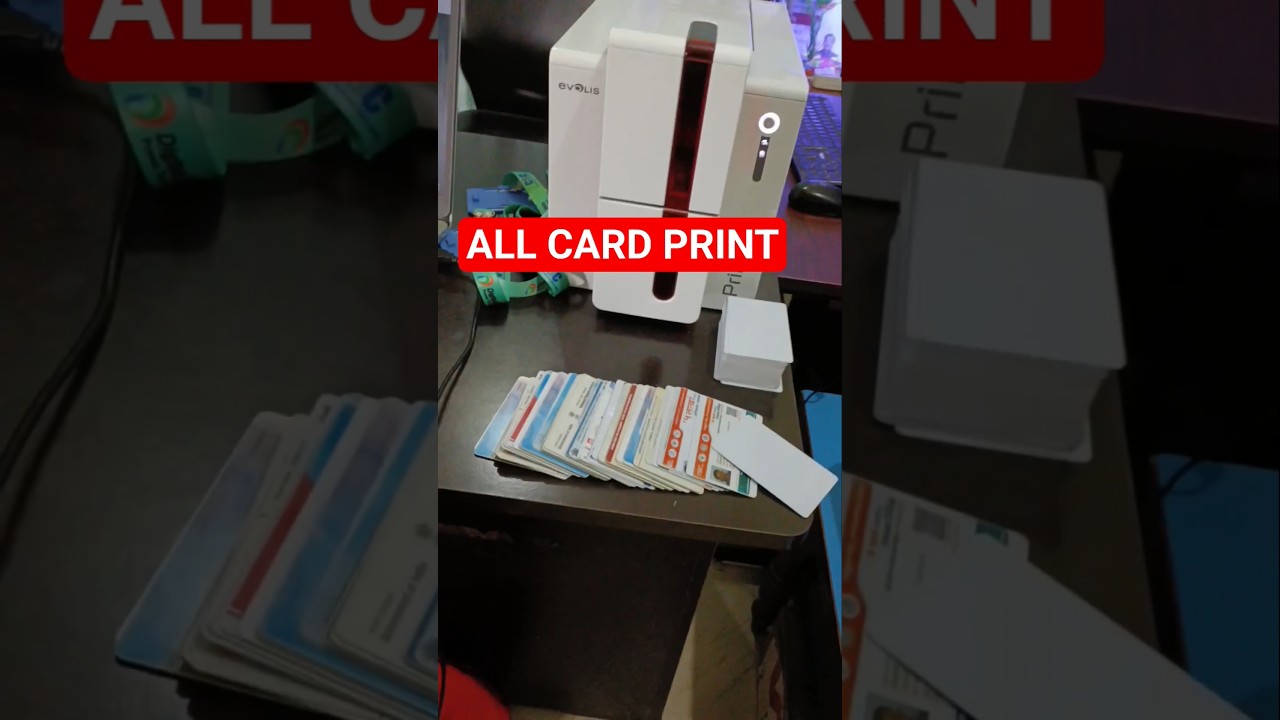 ALL ID CARD PRINTER # SMART CARD PRINT BUSINESS # HI INCOME # EVOLIS DUAL SIDED PVC PRINTER #