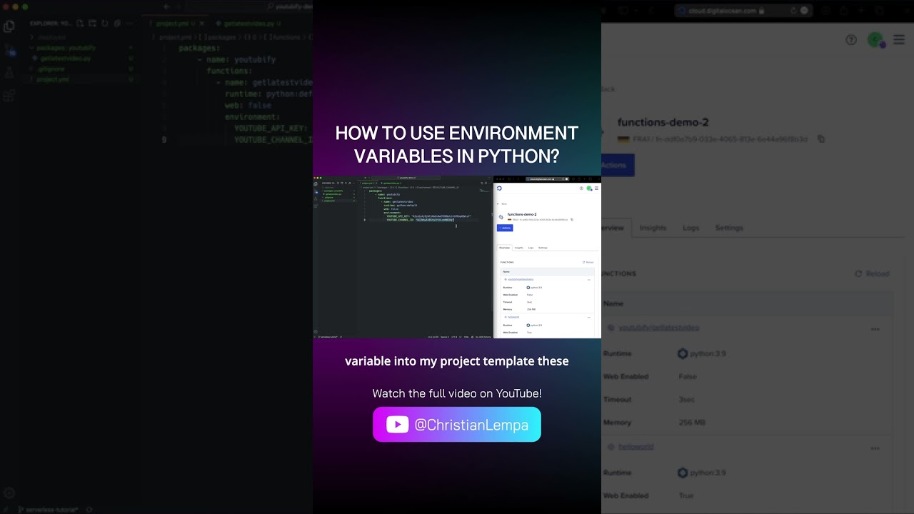 How to use environment variables in Python?