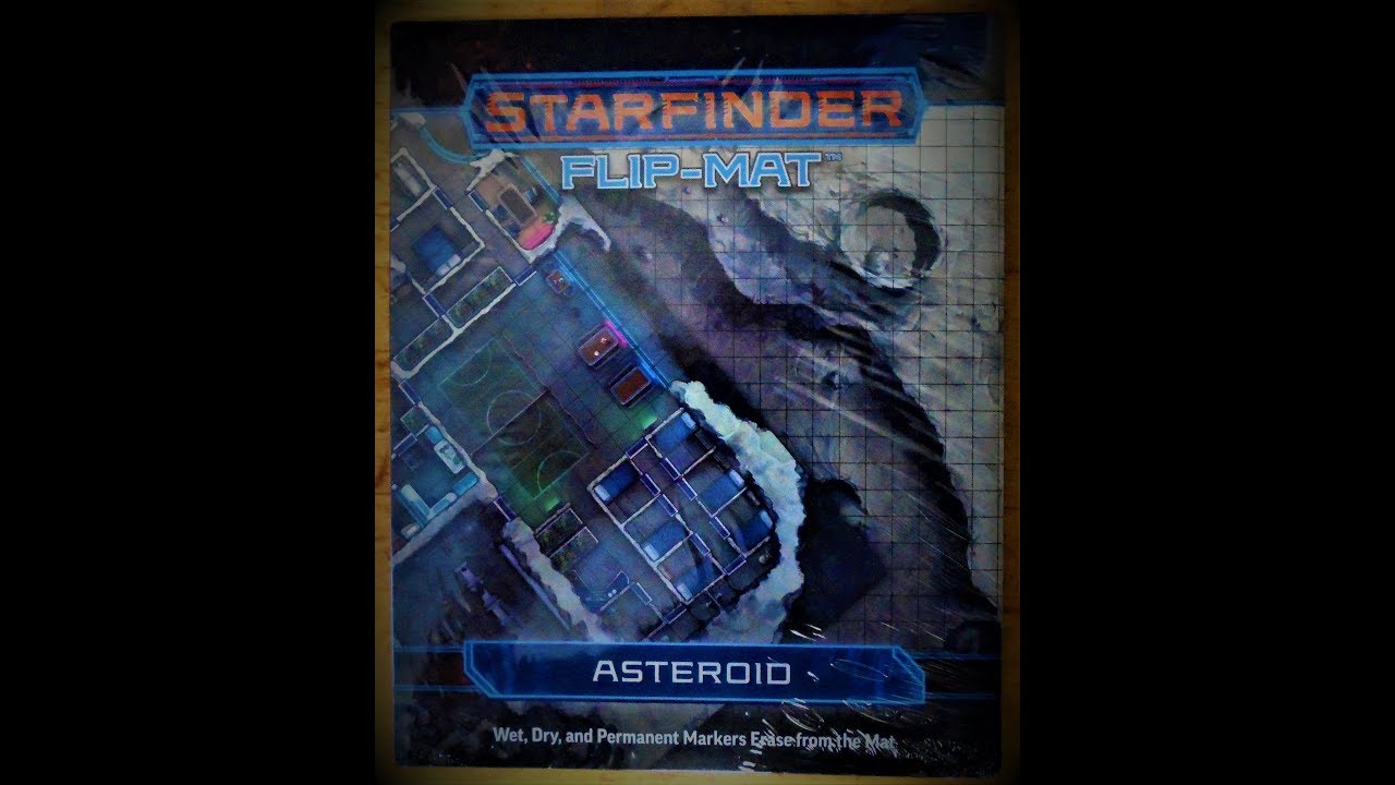Starfinder Flip Mat Asteroid Opening
