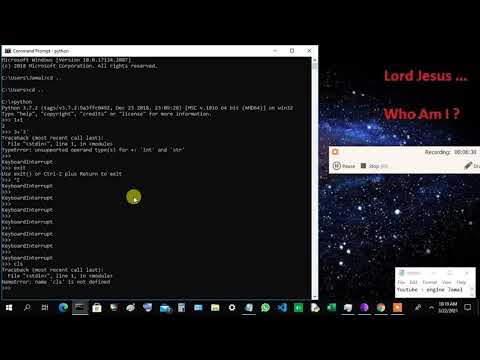 How to run python in cmd (Command Prompt) windows 10