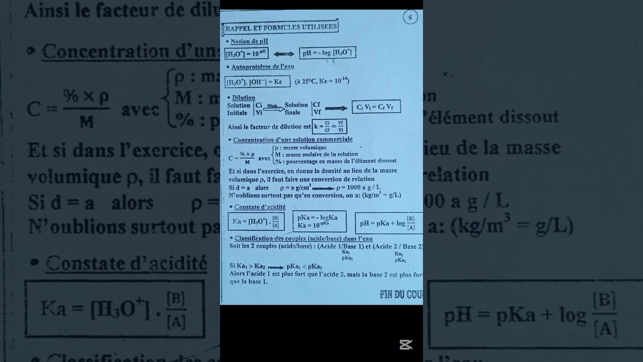 Chimie Minérale : Les Fondamentaux - Rappels de Cours et Formules Indispensables.