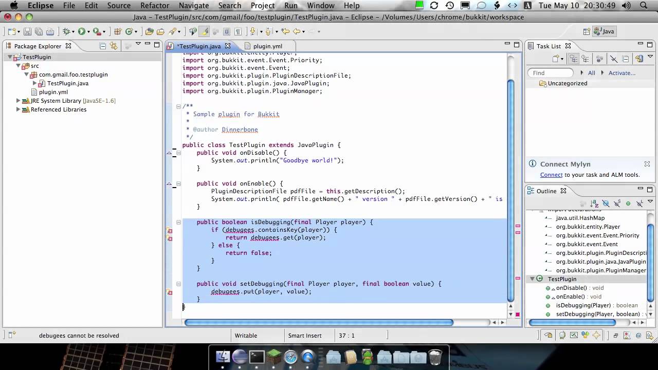 Eclipse Bukkit Plugin Tutorial