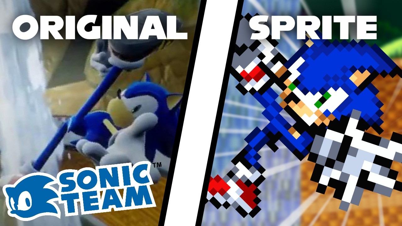 Sonic Team's Squash & Stretch Test, but in Sprite Animation