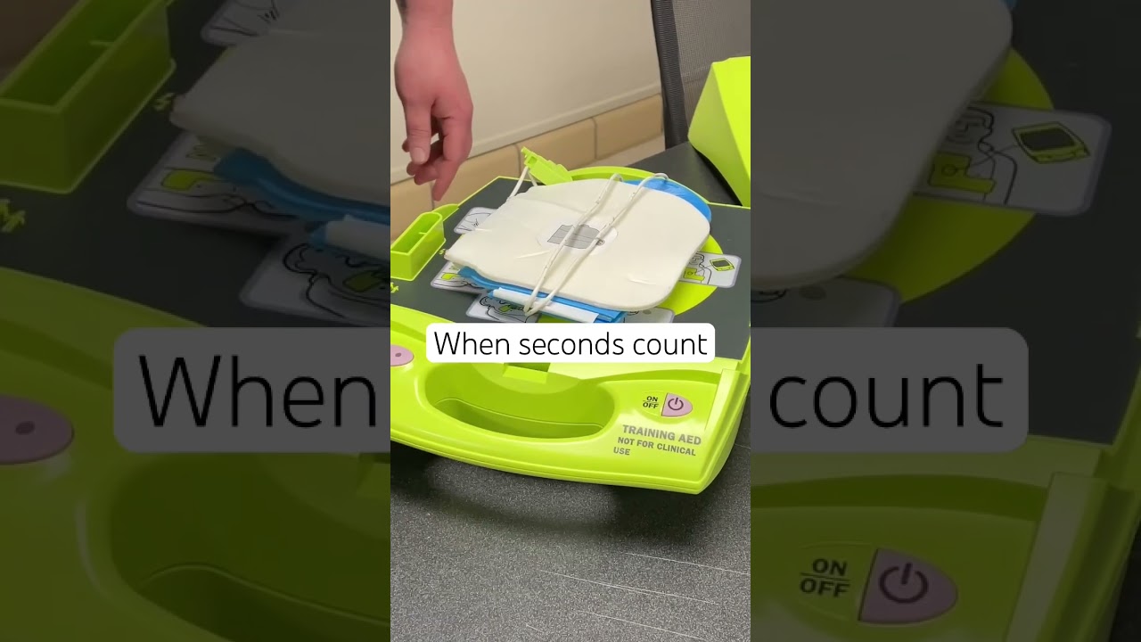 An AED defibrillator can’t save a life without you.