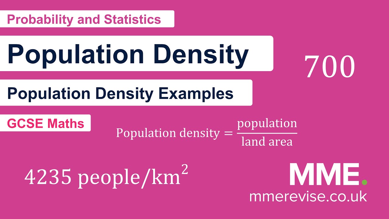 Probability and Statistics - Population Density (Examples)