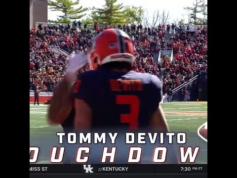 Illinois QB Tommy DeVito with the Sneak TD vs. Minnesota | Big Ten Football