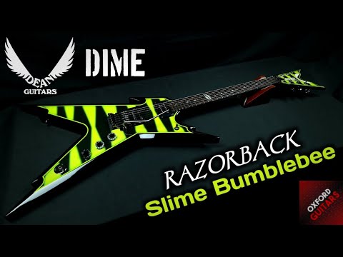 Dean Dime Razorback Slime Bumblebee Dimebag Darrell Signature | Reverb