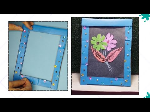 DIY Photoframe | Best out of waste with cardboard | #bestoutofwaste #cardboard #upcycle