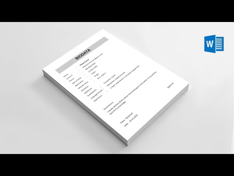 BIODATA I How to Create Basic Biodata for Job I MS Word I 2022⬇ FREE TEMPLATE