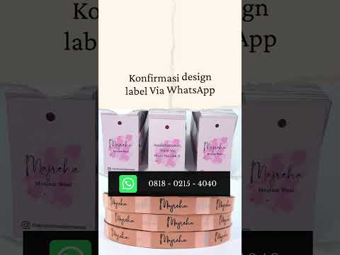 Label Brand Majreha ( hangtag, Woven & Plastik ziplock )