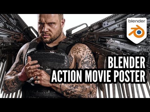 Action Movie Poster Composite Tutorial with Blender & Sketchfab