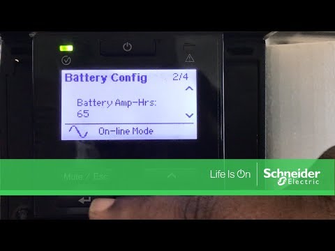 How to configure amp-hour rating of battery through SRC6KUXI display