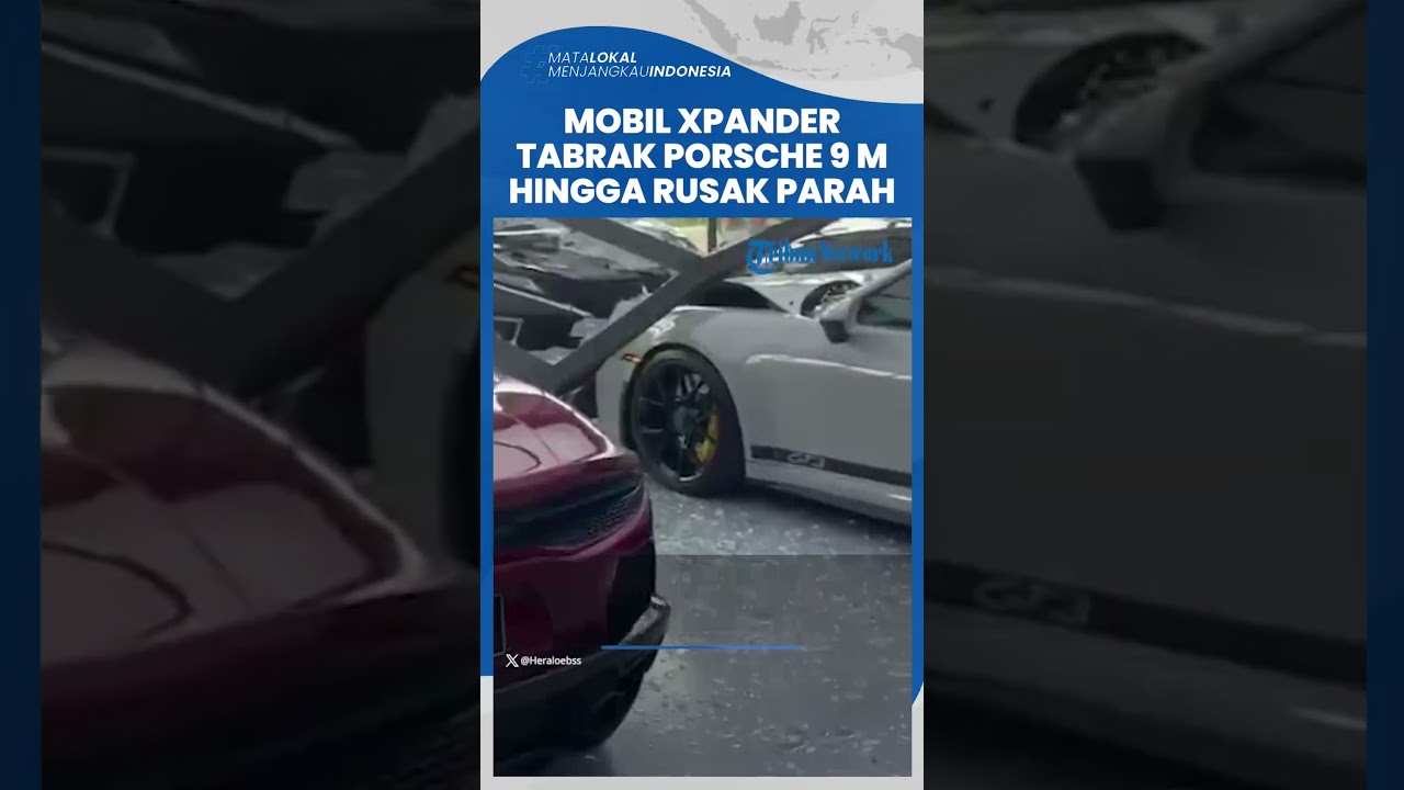 Viral di Medsos Mistusibhsi Xpander Menabrak Mobil Porsche Seharga Rp 9 ...