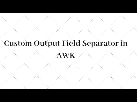 04 - AWK - Customize output field separator