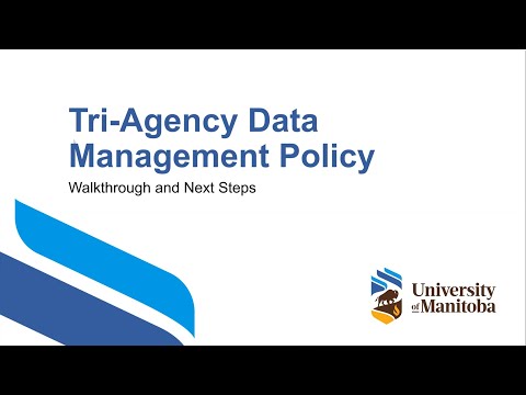Town Hall(Rady Faculty of Health Sciences):Discussing the Tri-Agency Research Data Management Policy