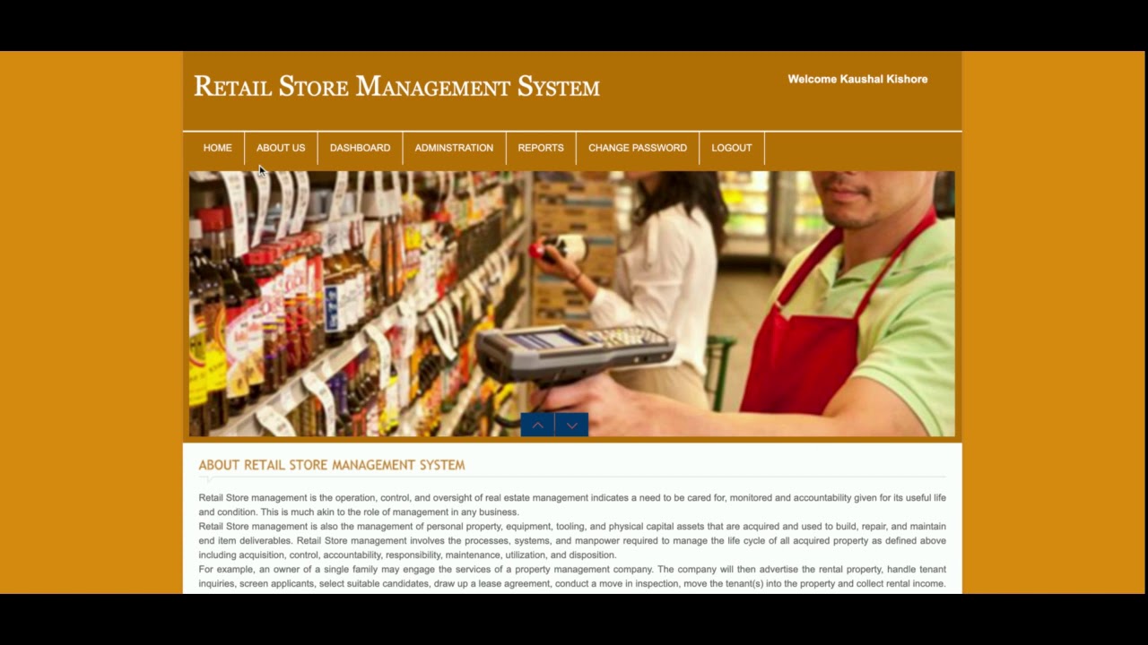 Retail Store Management System | PHP and MySQL Project Source Code | PHP MySQL CRUD Project