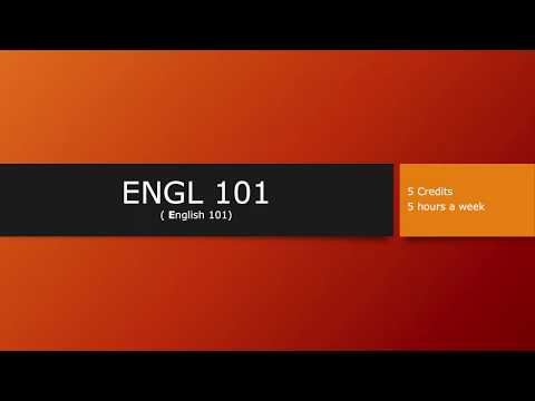 ENGL101 Course Description