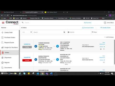 XPO Connect - How to edit a pickup order