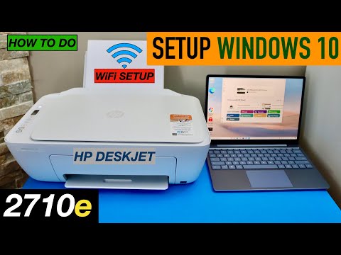 HP DeskJet 2710e Setup Windows 10 Laptop or Computer.