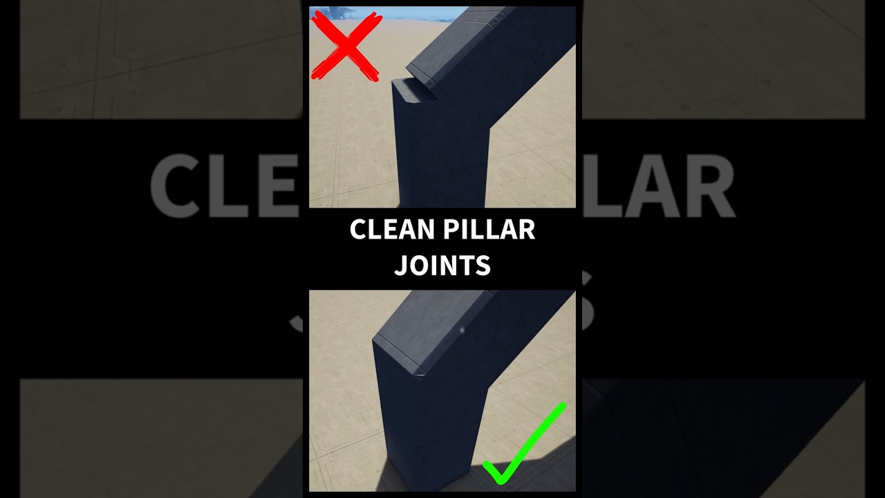 Clean Pillar Joints - #satisfactoryvideos #coffeestainstudios #satisfactory #satisfactory1