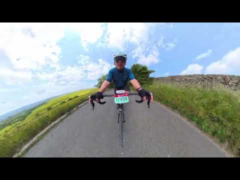British Heart Foundation, 2025 London to Brighton, Downhill from Ditchling Beacon. 15th June 2025.