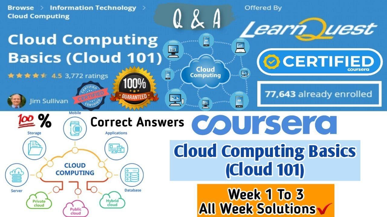 Coursera | Cloud Computing Basics (Cloud 101) By LearnQuest | All Week Solutions | Full Solved