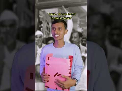 When I Invested 10 Cr In Stock Market #shorts #stockmarket #fun