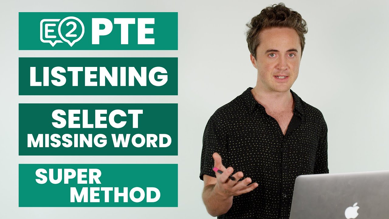 PTE Listening: Select Missing Word | SUPER METHOD!