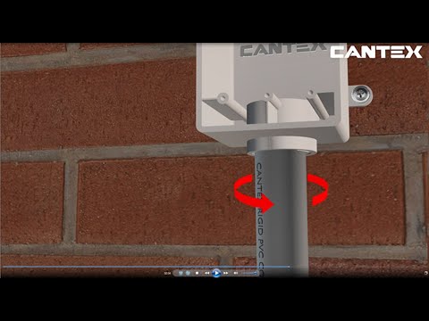 CANTEX PVC Weatherproof Exposed Electrical Box Installation