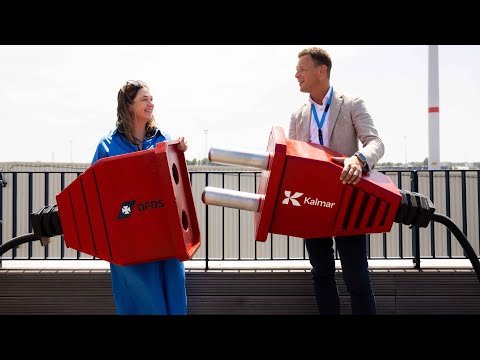 Kalmar Electric Reachstacker at DFDS - Belgium