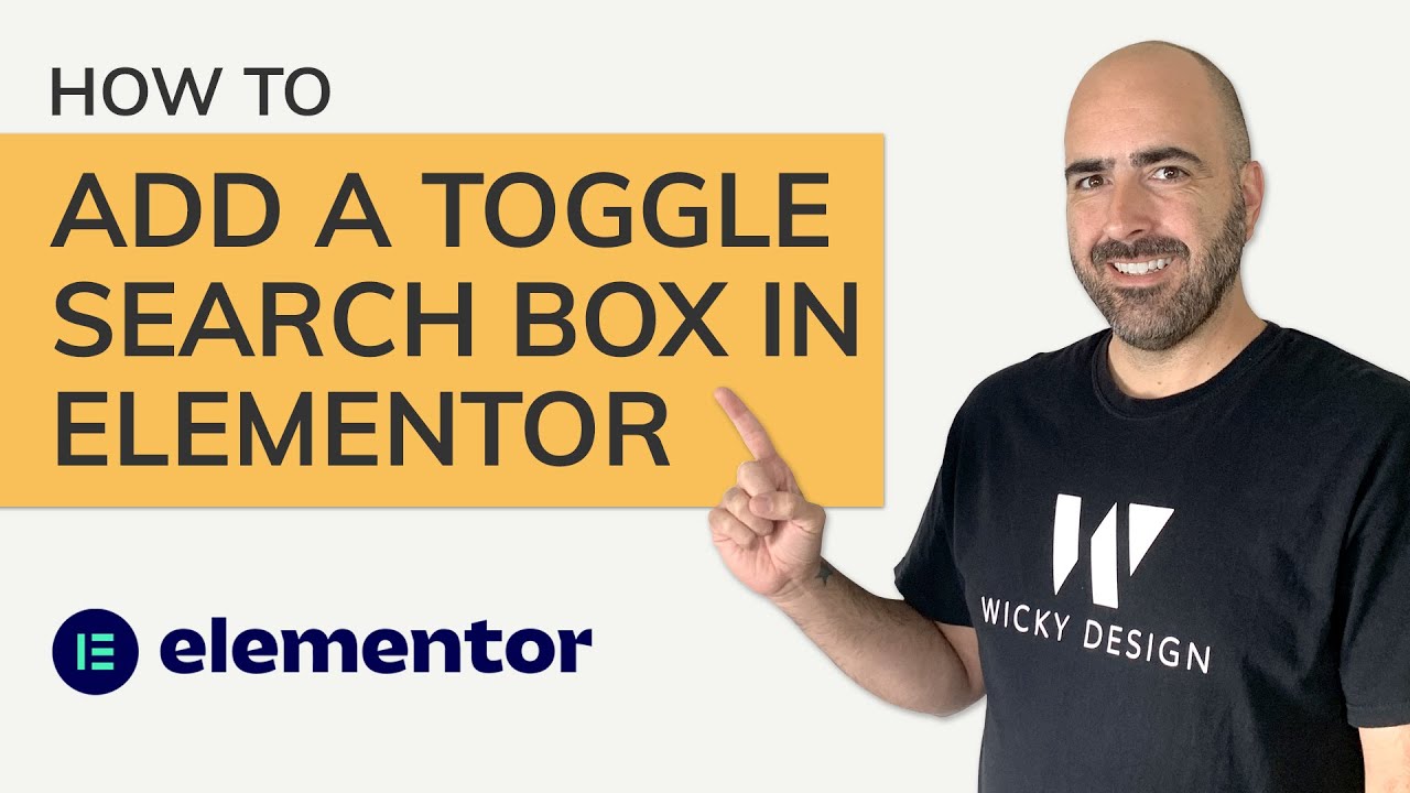 How to Add a Toggle Search Box in Elementor