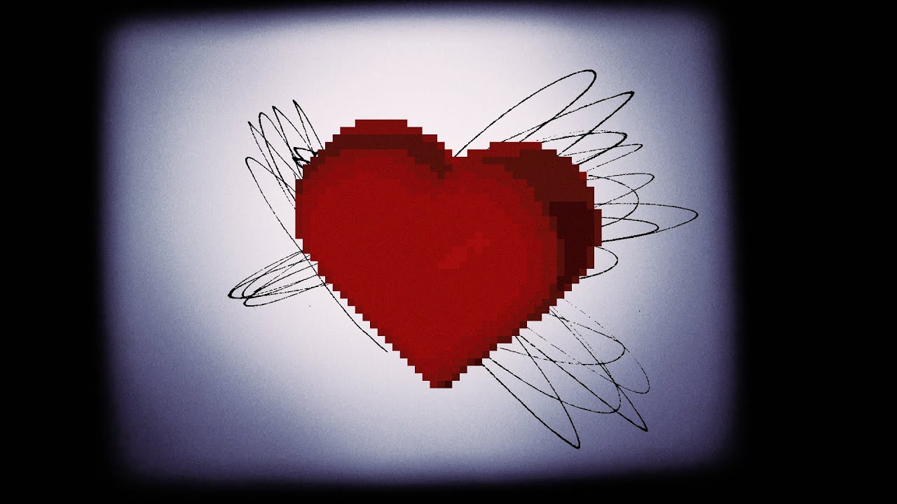 heart shaped glitter bomb (visualizer)