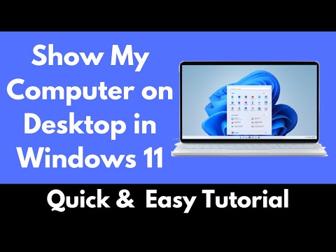 How to Show My Computer on Desktop in Windows 11 | Windows 11 Missing Desktop Icons