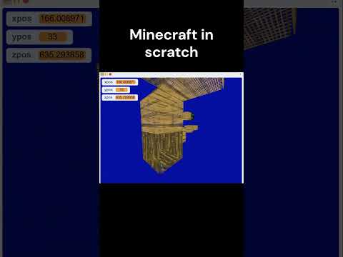 I made Minecraft in Scratch #gamedeveloper #scratch #3d #minecraft