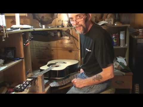 Savannah SGD 12 NA acoustic guitar setup, how to measure for EXACT saddle height and a demo