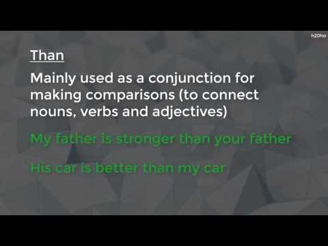 5-minute English Lessons - When to use then or than