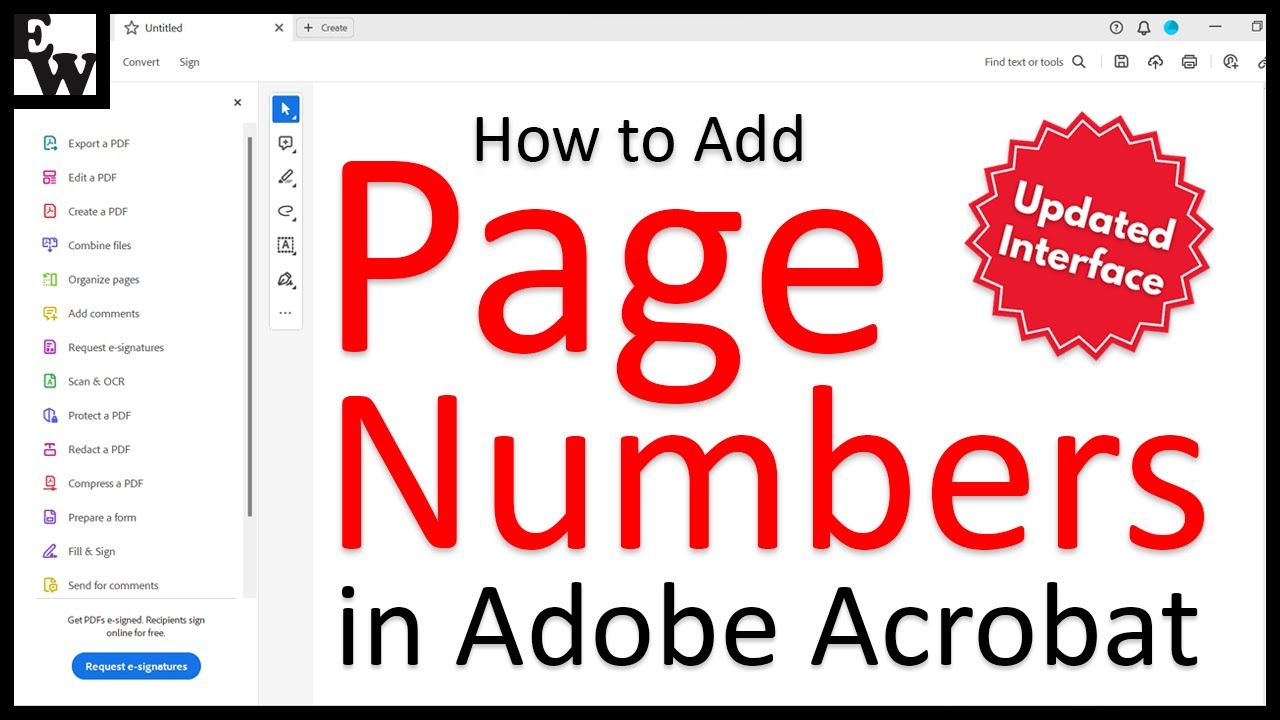 How to Add Page Numbers in Adobe Acrobat (UPDATED Interface)