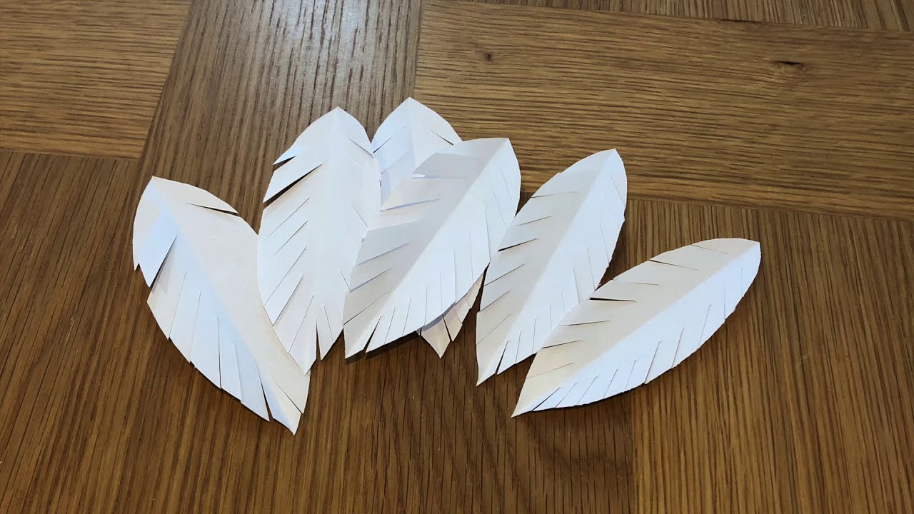 How to make feathers using paper