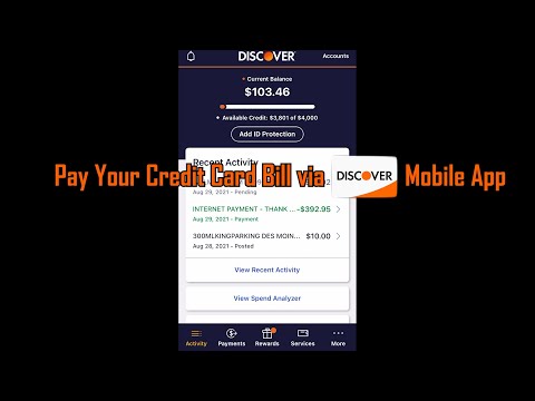 How to pay off your Discover credit card bill on the Discover App| 2021