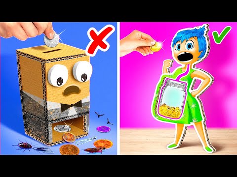 ¡Increíbles Manualidades de Papel con una Impresora de Cartón DIY! 🩷😲 ¡Haz tu Propia Alcancía!