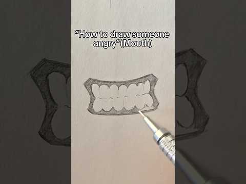 How to draw someone angry (mouth)