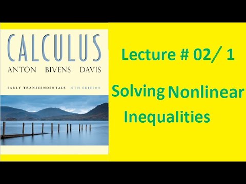 Calculus How to Solve Nonlinear Inequalities in Urdu/Hindi