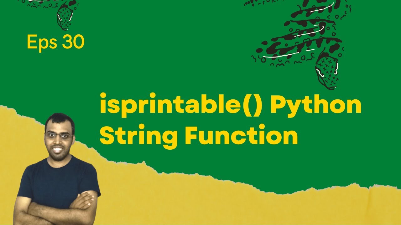 isprintable() Python String Function #30 #lingarajtechhub